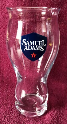 Samuel Sam Adams Blue Shield Logo Beer Tulip Pint Glass | eBay