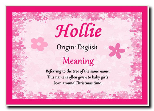 Hollie Personalised Name Meaning Jumbo Magnet | eBay