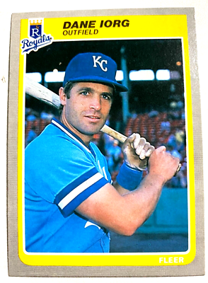 1985 FLEER ROYALS DANE IORG BASEBALL CARD # 204 | eBay