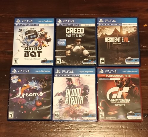 Playstation 4 (PS4) VR Games Lot Bundle - PSVR Games - Astrobot, Gran ...