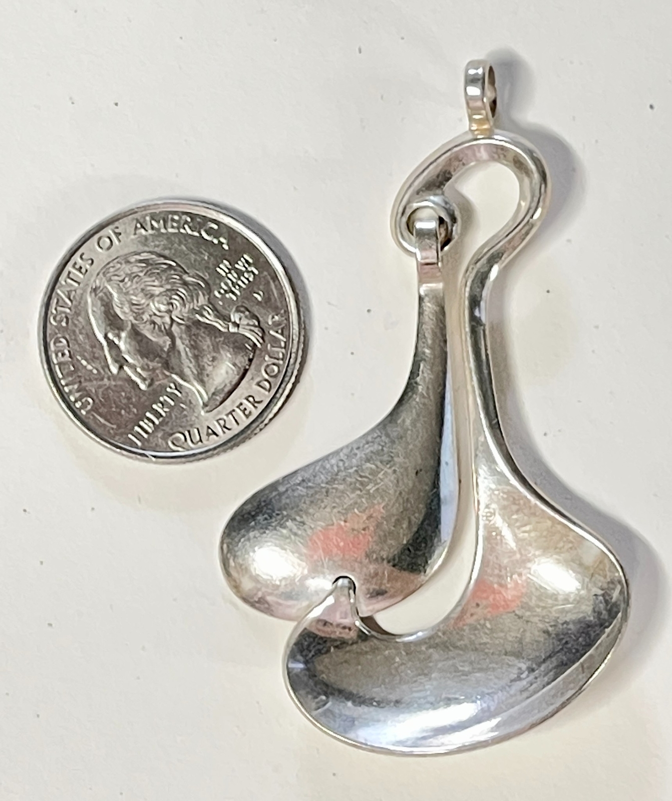 David Andersen Sterling Pendant Mid Century Modern No… - Gem