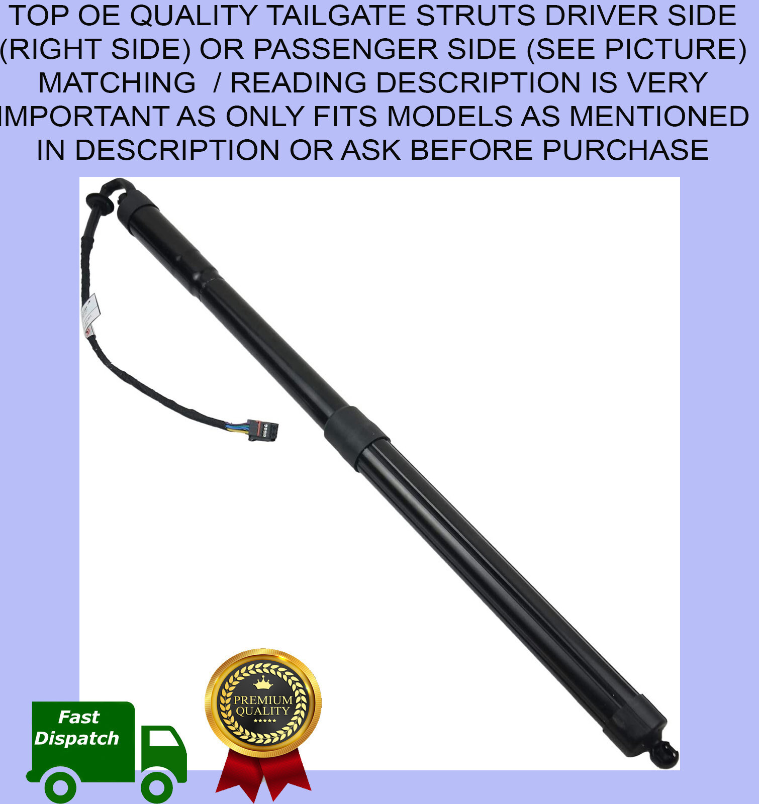 RANGE ROVER SPORT REAR SPINDLE DRIVE/GAS STRUT SPRING FOR AUTO TAILGATE ...