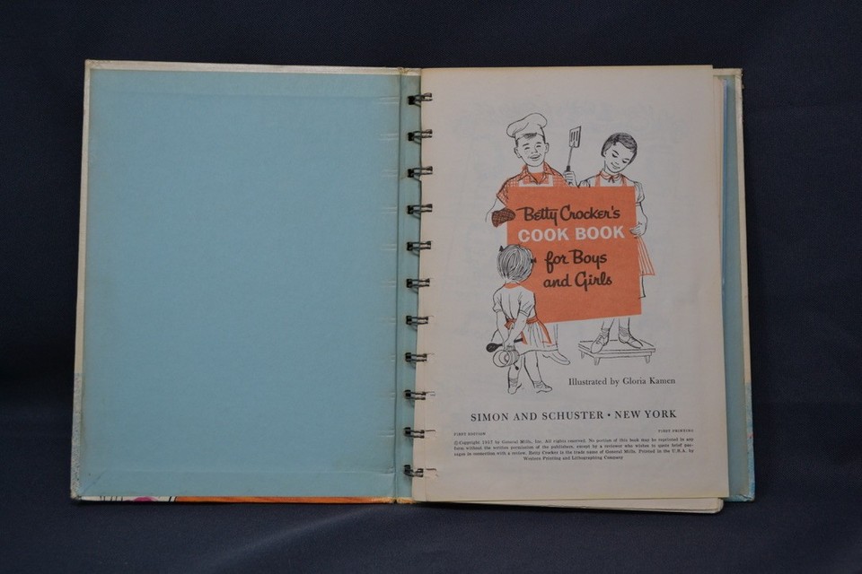 Vintage Betty Crocker First Edition Cookbook For Boys & Girls MCM 1st ...