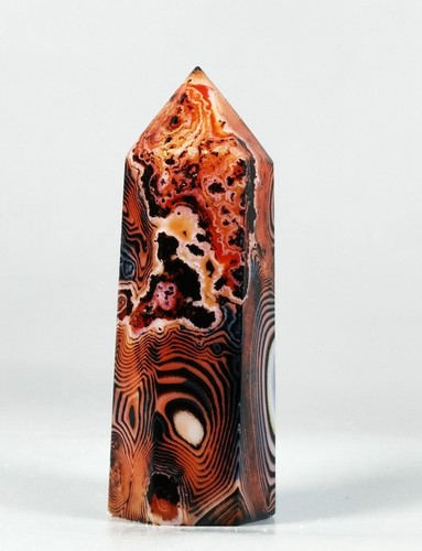 Beautiful Natural Madagascar Banded Agate Tower Point Crystal Reiki ...
