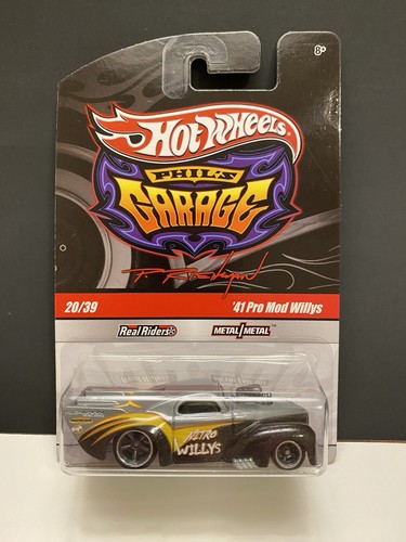 Hot Wheels 2010 Phil's Garage 41 Willys Silver/Black Nice Card Fast Box Ship! | eBay