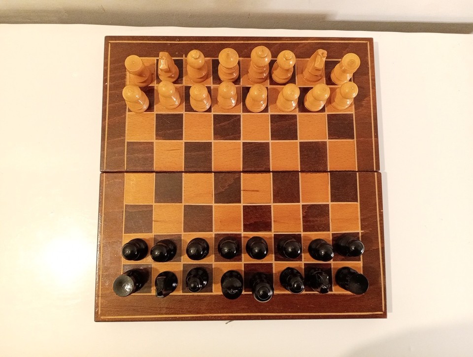 Interesting Chess Set Wooden chess pieces gift idea backgammon board ...
