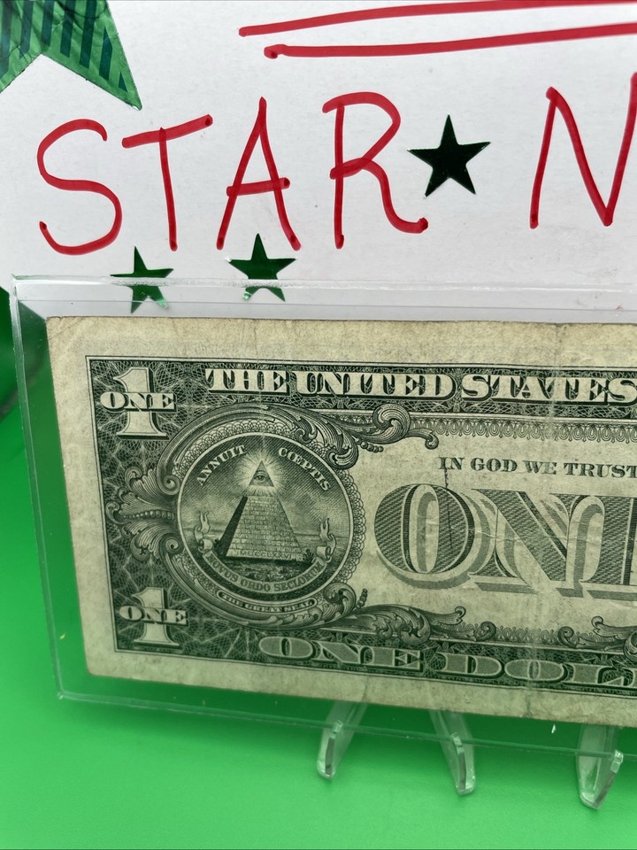 2013 B Duplicate Print ⭐️ STAR NOTE ERROR $1 Serial Number B08729168* F ...