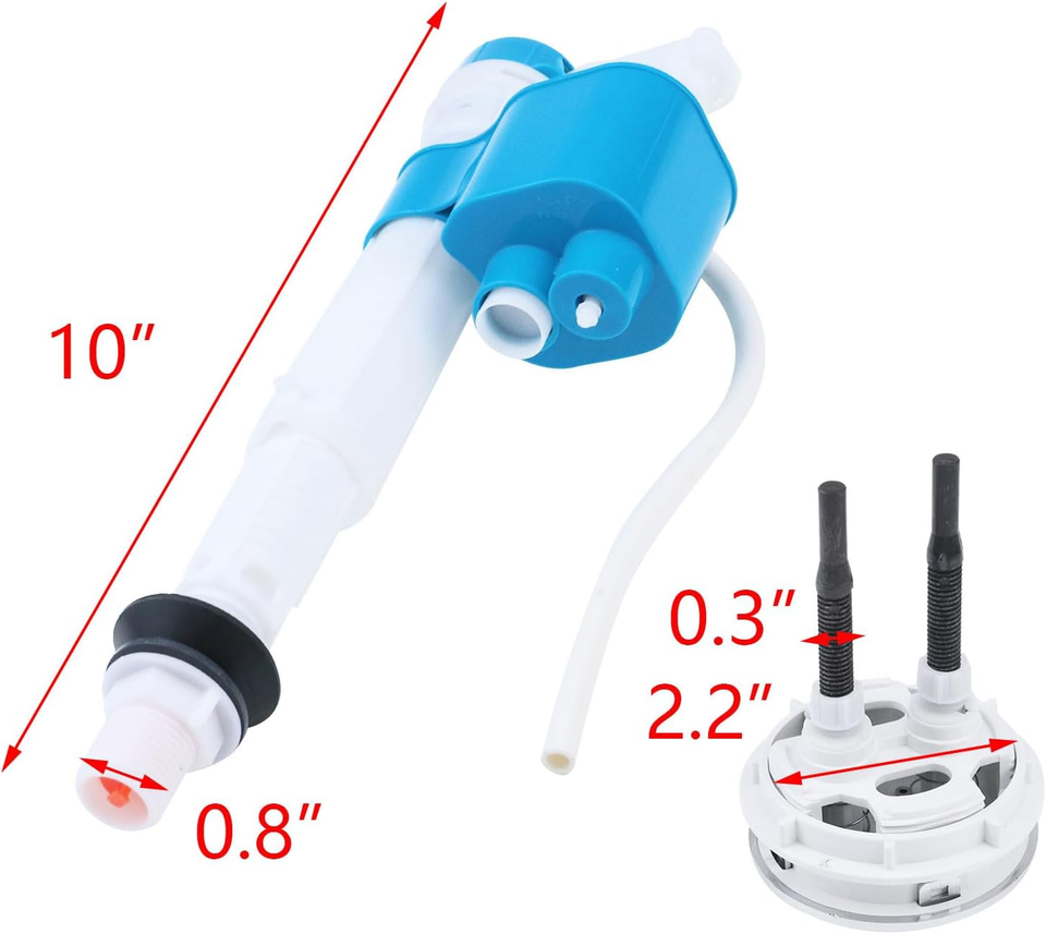 Toilet Dual Flush Valve,Fill Valve,Push Button,Toilet Repair Kit 210Mm ...