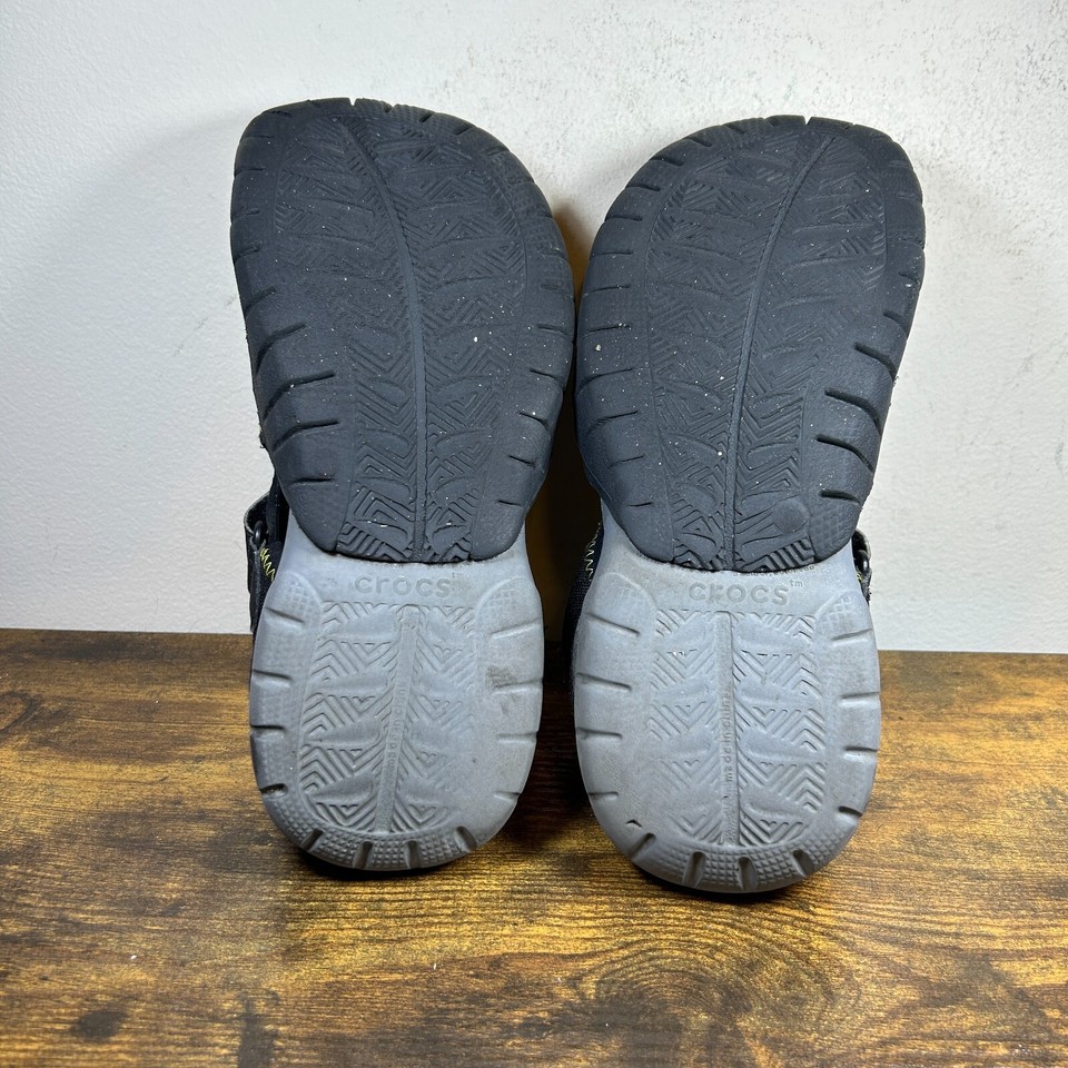 Crocs Swiftwater Mesh Fisherman Sandals Shoes Black Men's Size 9 | eBay