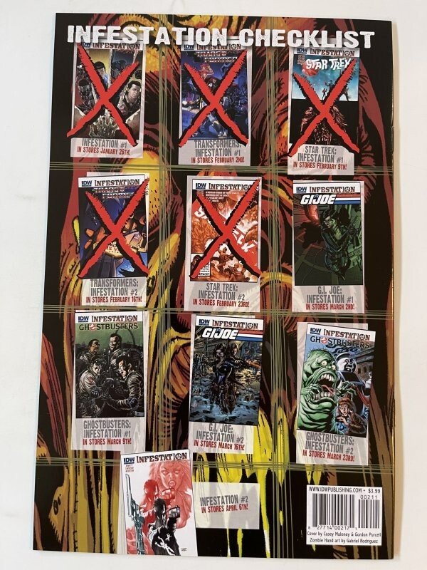 Star Trek Infestation #2B Idw Comics 2011 NM+ Maloney And Purcell ...