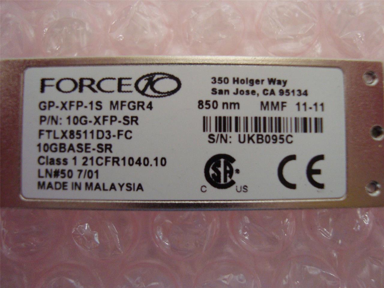 P/N: GP-XFP-1S | Dell/Force10 ROHS- 10G GENUINE XFP | eBay