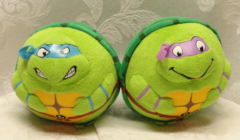 TY 2013 Super Hero Beanie Ballz 5" Ninja Turtle Donatello Leonardo ...
