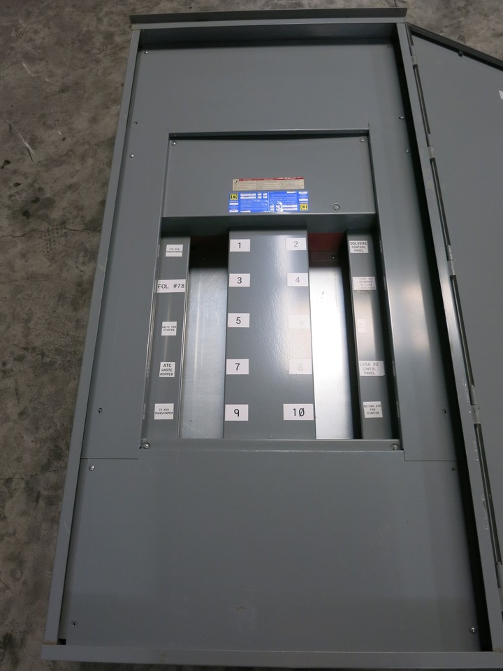 Square D 800A I-Line Panel Board 600V 3PH 3W Main Lugs 800 Amp MLO ...