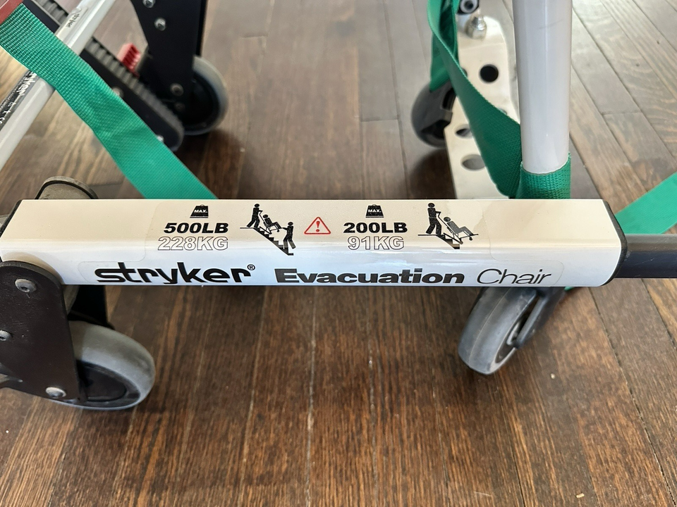 NEW Stryker Model 6253 Evacuation Chair Stair Chair | eBay