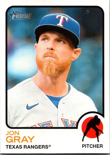 2022 Topps Heritage Jon Gray #706 Texas Rangers | eBay