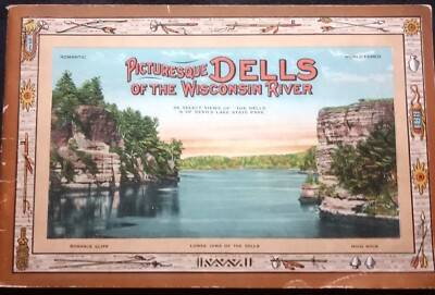 Souvenir Book Beautiful Dells of the Wisconsin WI River Devils Lake ...