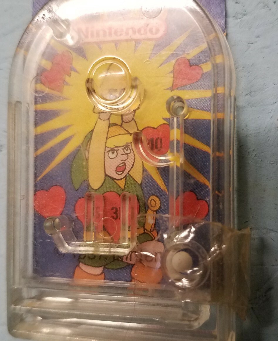 1989 Nintendo Cereal System Premium Zelda Link Pinball Premium Toy ...