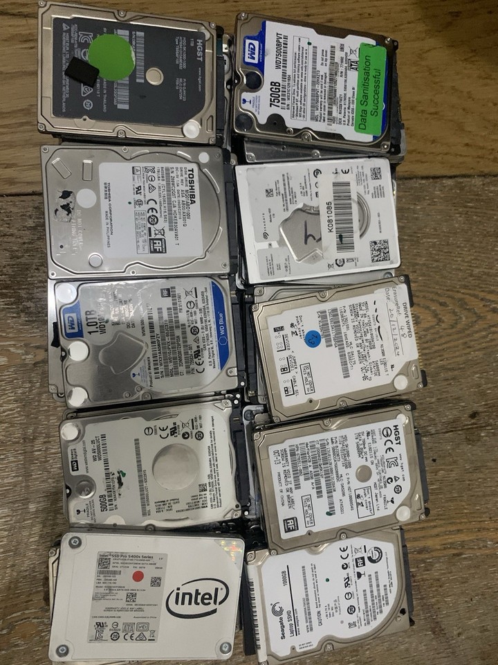 80x Faulty Scrap HDD/SSD Mix Job Lot For Gold Recovery, NOT For ...