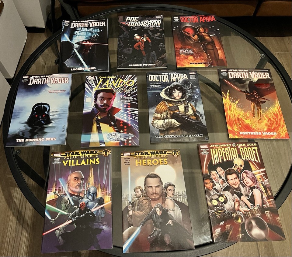 LOT OF 54 Star Wars Trade Paperback Marvel Volumes TPB Comics 2015-2021 ...