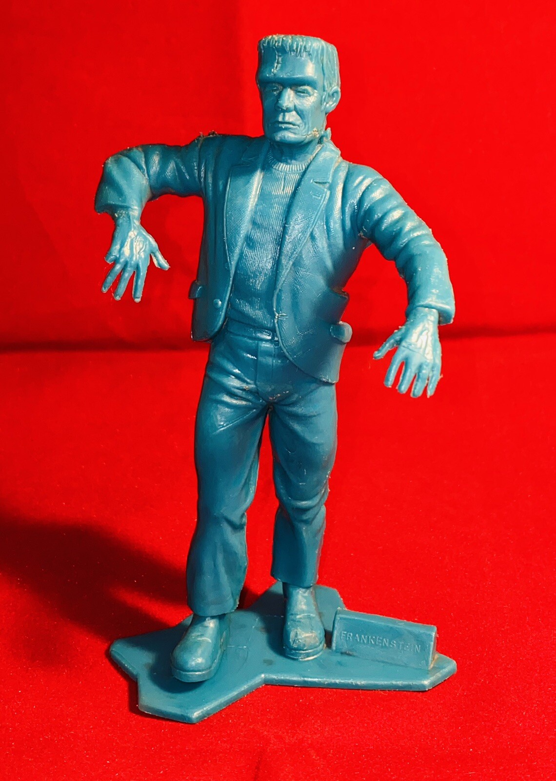 Vintage MARX FRANKENSTEIN Monster Figure 1963 Blue | eBay