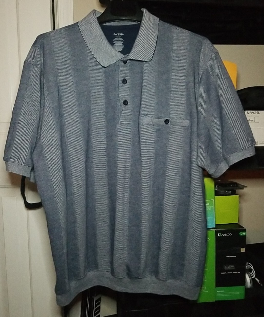 Men's Vintage David Taylor Collection Grayish Blue XL… - Gem