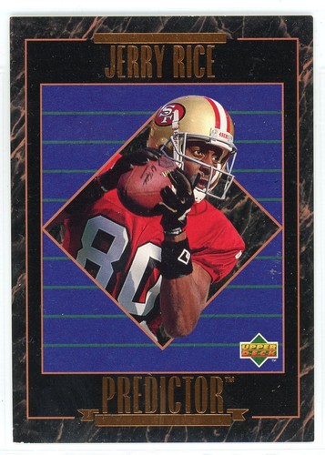 1995 Upper Deck JERRY RICE Receiving Predictor Card Un-redeemed #RP21 ...