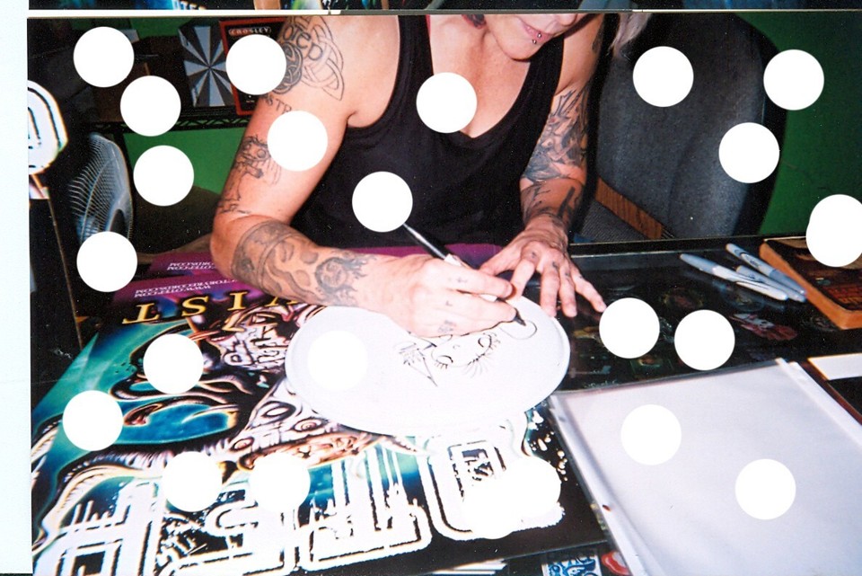 OTEP SIGNED OTEP SHAMAYA DRUM HEAD STAGE USED PROOF COA CD LP ATAVIST ...