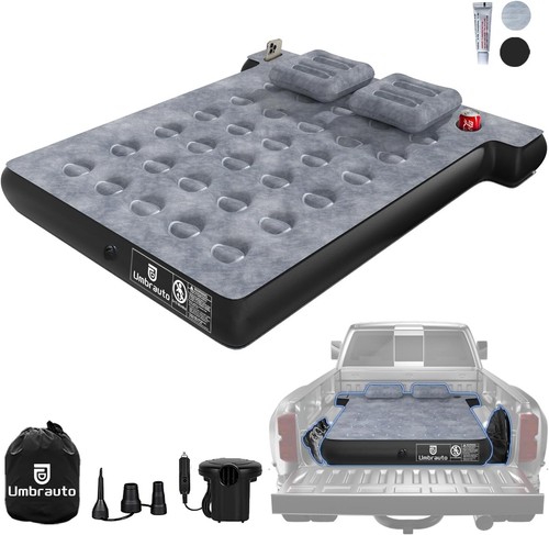 Truck Bed Air Mattress, 5.5-5.8ft Inflatable Short Truck Bed Air ...