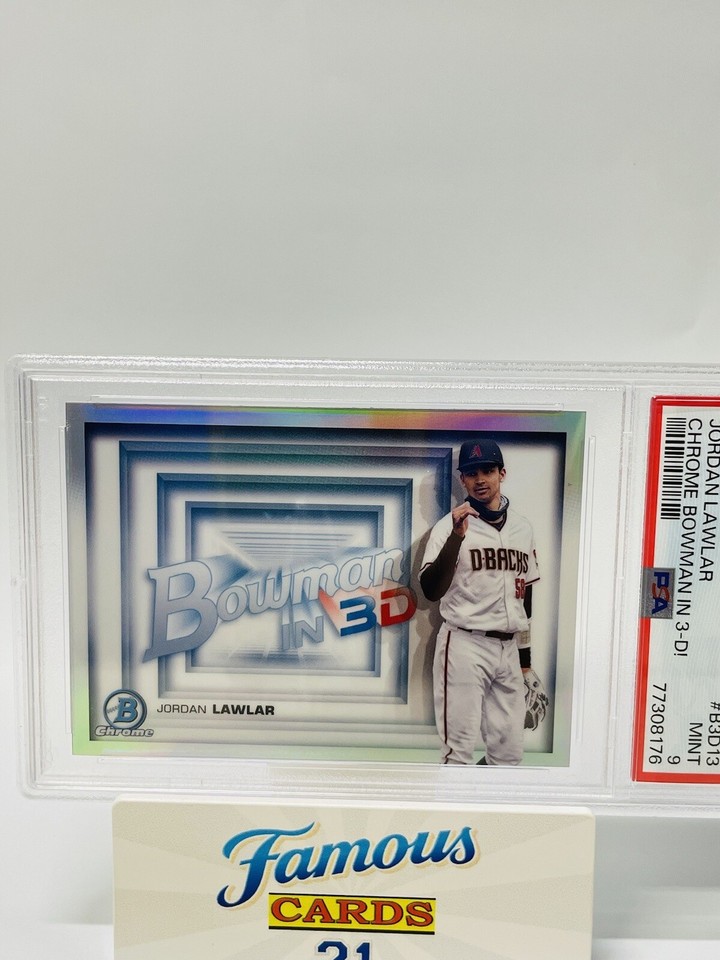 JORDAN LAWLER 2022 BOWMAN 3-D REFRACTOR ARIZONA DIAMONDBACKS PSA 9 | eBay