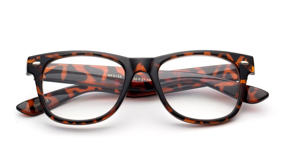 Reading Glasses Horned Rim Readers Vintage Retro Squared Readers with ...