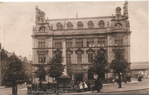 PRESTON POST OFFICE UNUSED B&W POSTCARD CIRCA 1910 MY REF 1973 | eBay