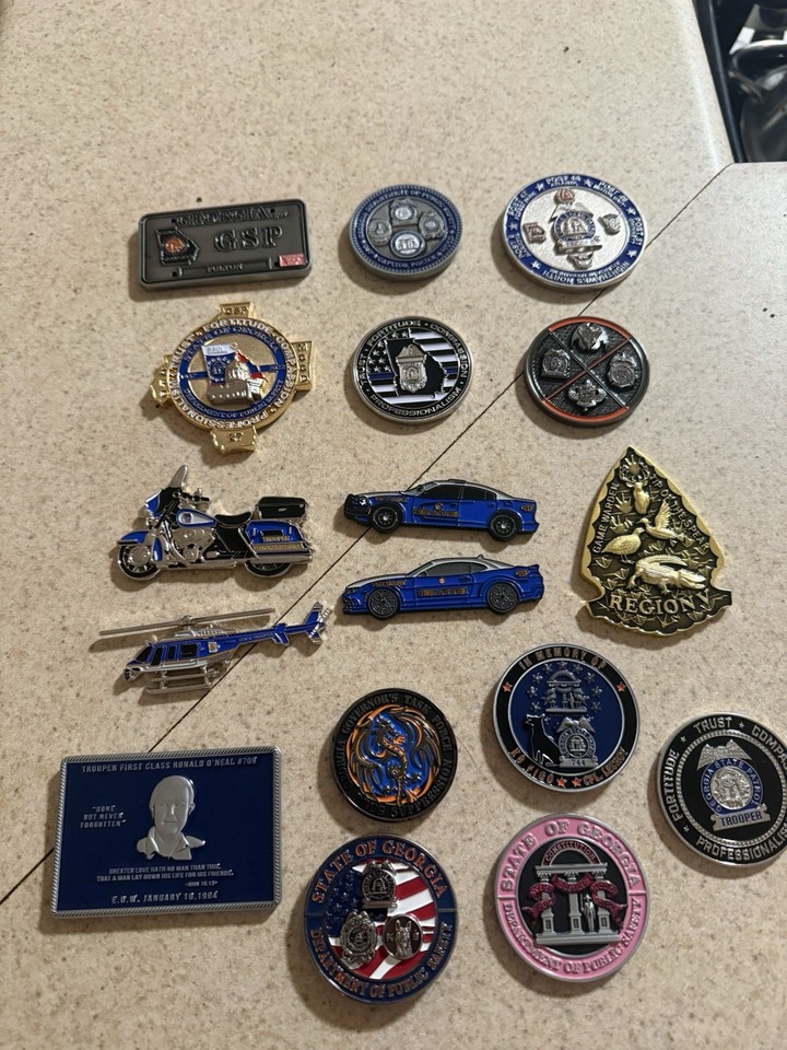Georgia State Patrol Challenge Coin Collection – Drug Task Force & DNR ...