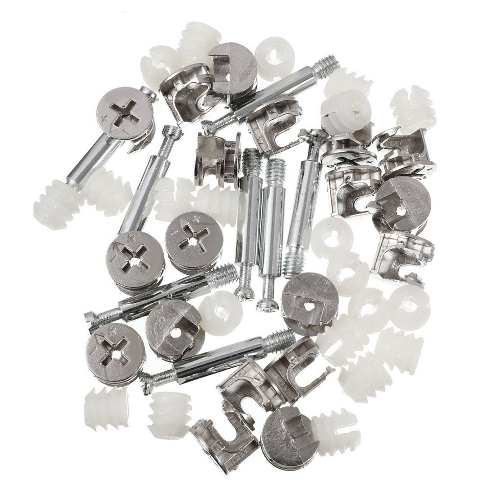 50 Pcs Furniture Side Connecting Fastener Cam Lock Fitting Connecter ...