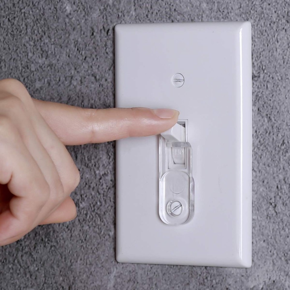 Toggle Switch Plate Cover Guard 10 Pack Clear - Security, Circuit and ...