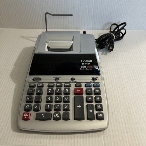 Canon MP11DX 12-Digit Printing Calculator Adding Machine Tested Works ...