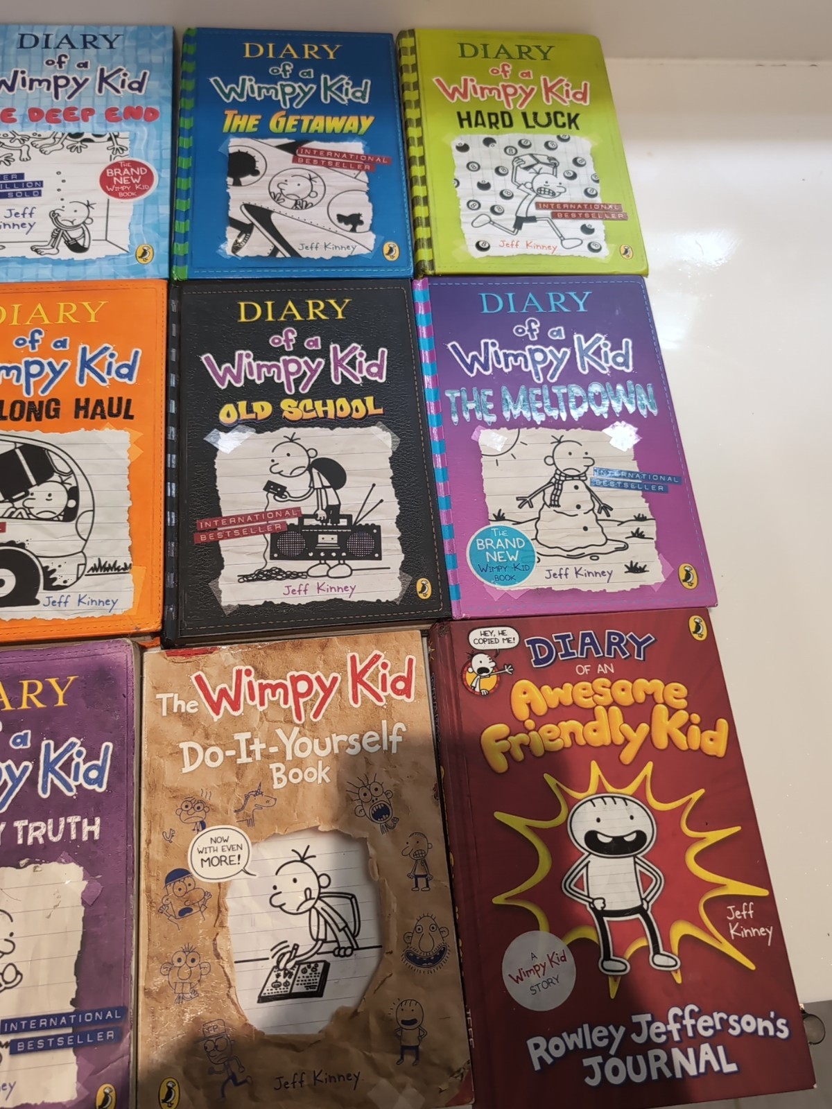 DIARY OF A WIMPY KID BOOK BUNDLE X 18 - JEFF KINNEY - PAPERBACK ...