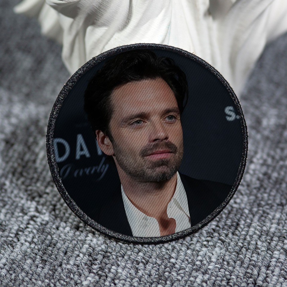 Sebastian Stan Patch Sew/Iron on with Embroidered Border for Hats ...