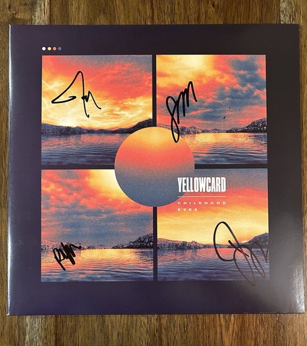 ‘Yellowcard’ Rock Band Signed Vinyl Album ‘Childhood Eyes’ Ryan Key +3 ...