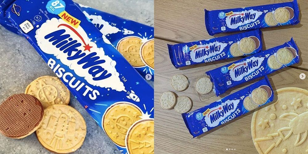 Milky Way Biscuits Cosmos Themed Cookies with Chocolate Base - 108g (3 ...