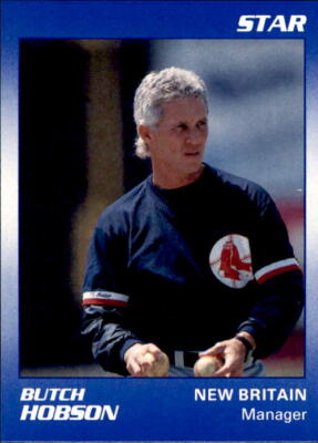 1990 New Britain Red Sox Star #25 Butch Hobson Bessemer Alabama AL ...