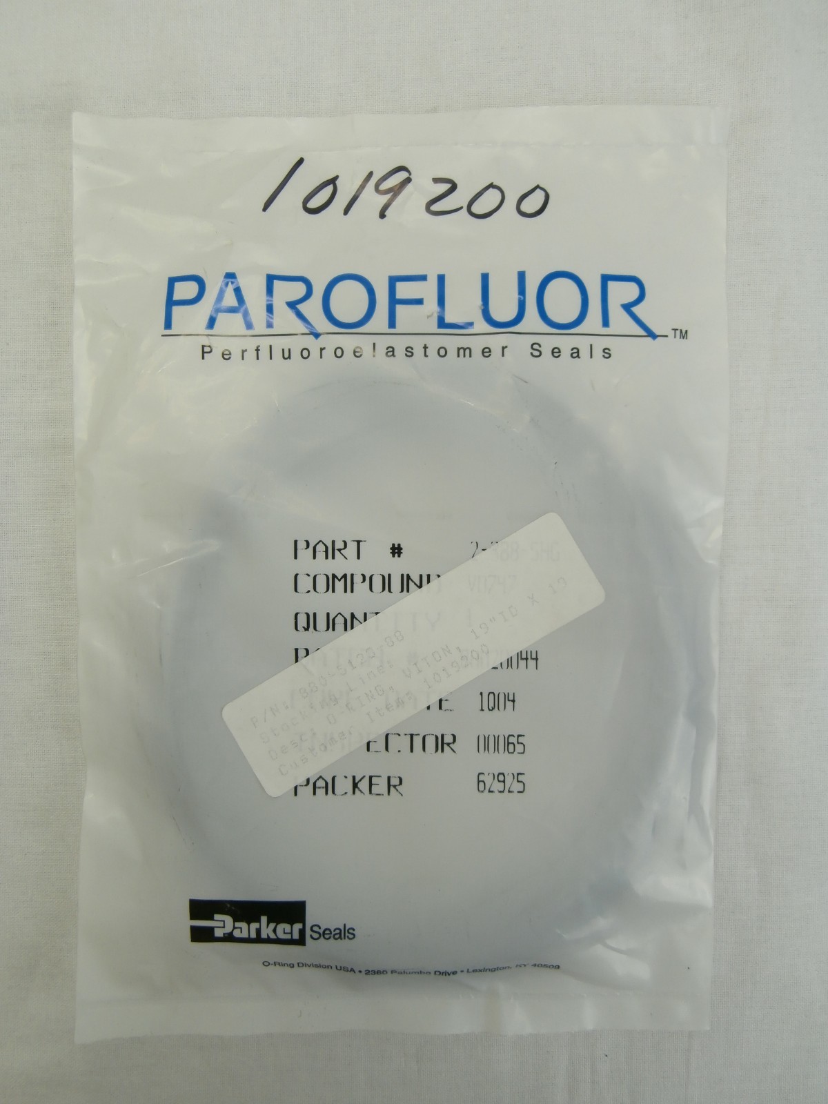 Parker Seals 2-388-SHG O-Ring Ultra Parofluor Seal 880-5123-88 1019200 ...