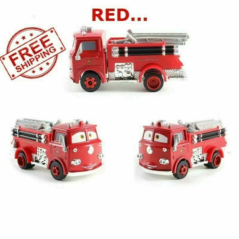 Disney Cars Red Fire Truck
