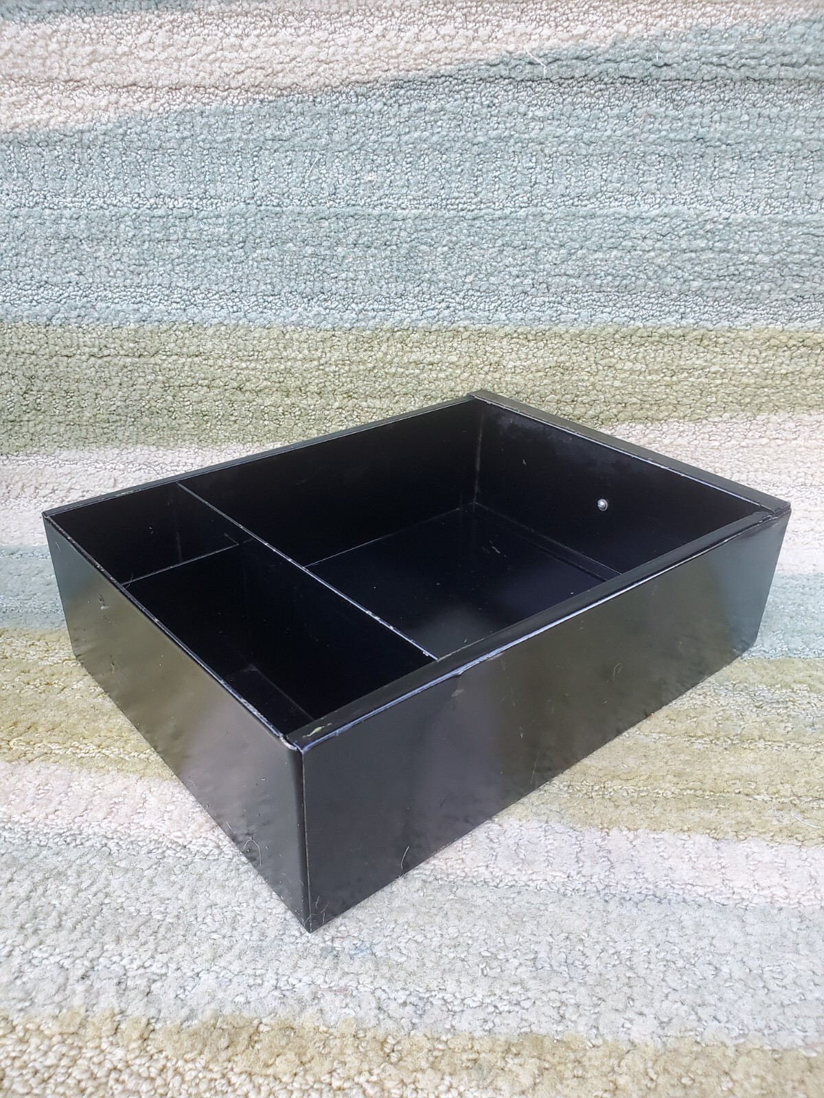 Military Lock Box Field Locker All Metal W/Insert Drawer Vintage Heavy ...