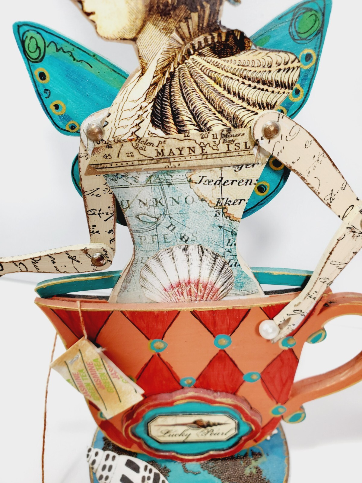 20/6 Exclusive Kim Collister TEACUP DOLL Art Sculptures 9" | eBay