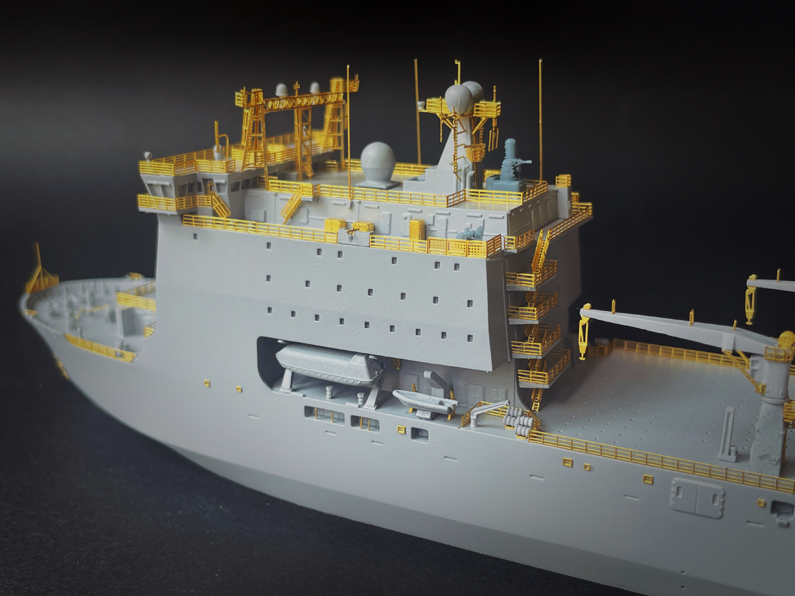 EV resin kit 1/700 S101 Royal Navy Dock Landing Ship L3008 RFA Mounts ...