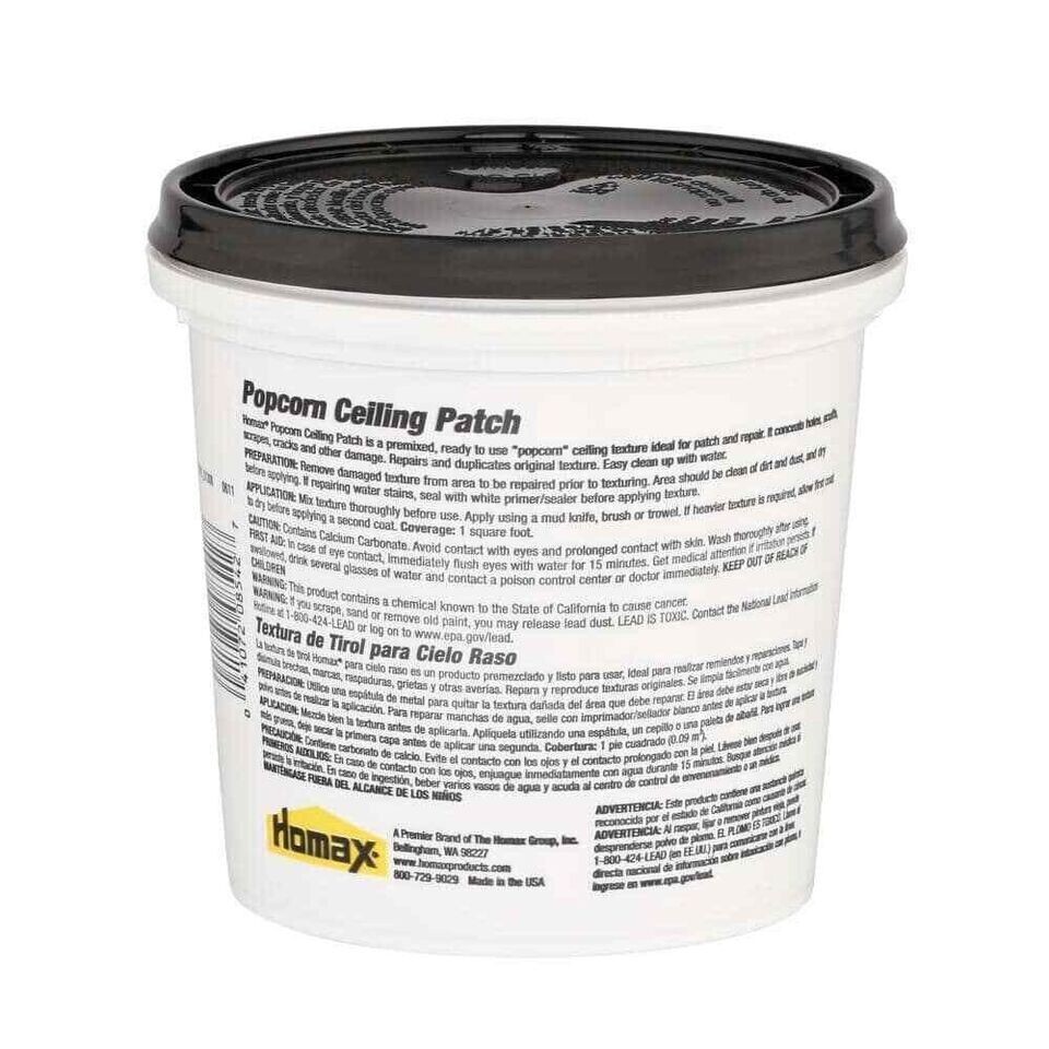 1 Qt. Premixed Popcorn Patch | Homax Ceiling White Of On Over Qt Orders ...