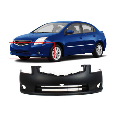 Front Bumper Cover For Nissan Sentra 2010-2012 Primed 62022-ZT50J ...