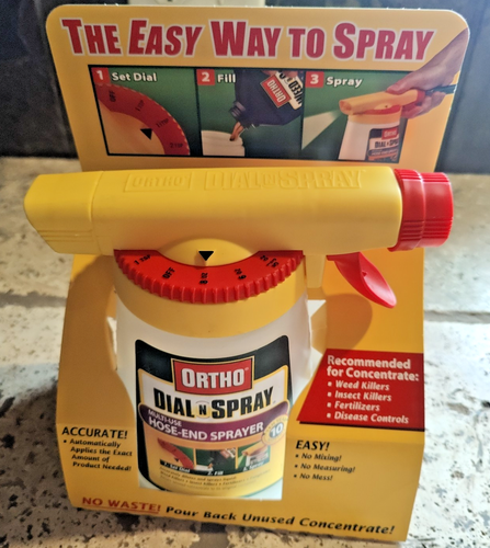 Vintage Ortho Dial N Spray Multi-Use Hose-End Sprayer Plastic Lawn ...