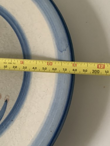 Vintage M.A. Hadley Pottery 11" Stoneware Chicken Hen Dinner Plate ...