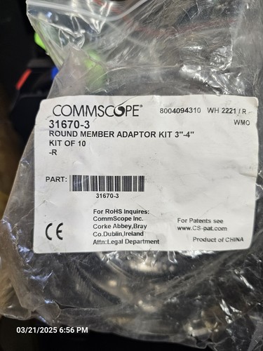 10 Pack 3-4" Hose Clamps Or Member Adapter Commscope | eBay